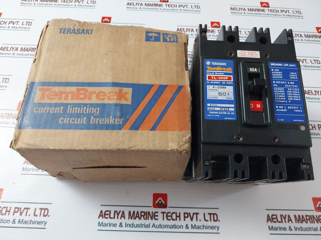 Terasaki Tl-100F Tembreak Current Limiting Circuit Breaker 3 Pole 41 ...
