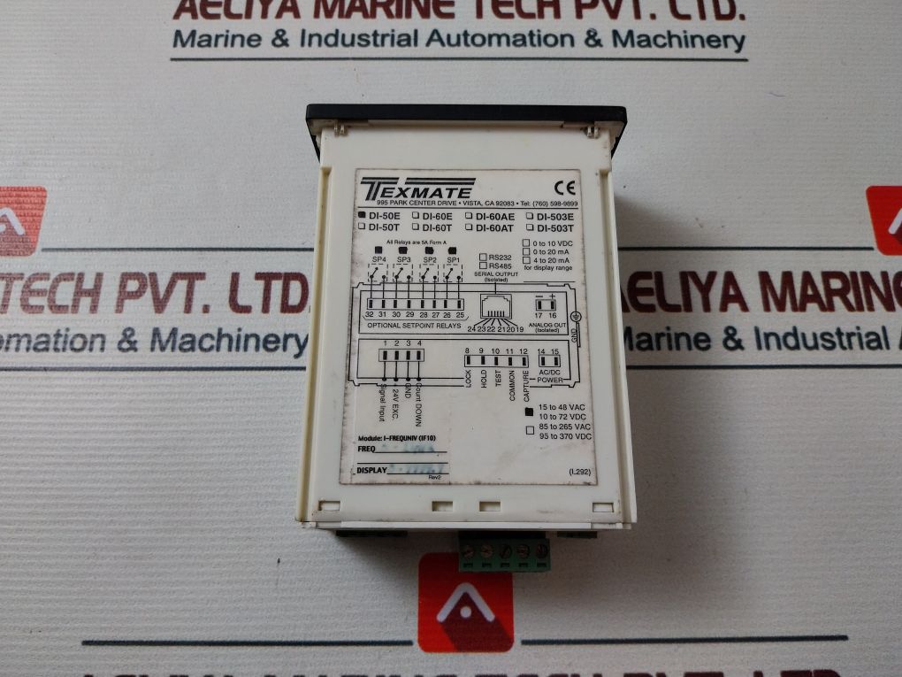 Texmate Di-50E Digital Panel Meter – Aeliya Marine Tech