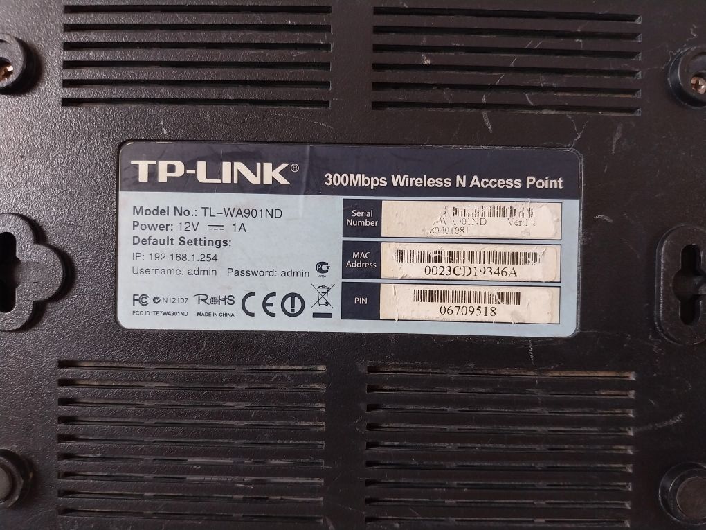 Tp-link Tl-wa901Nd 300Mbps Wireless N Access Point – Aeliya Marine Tech
