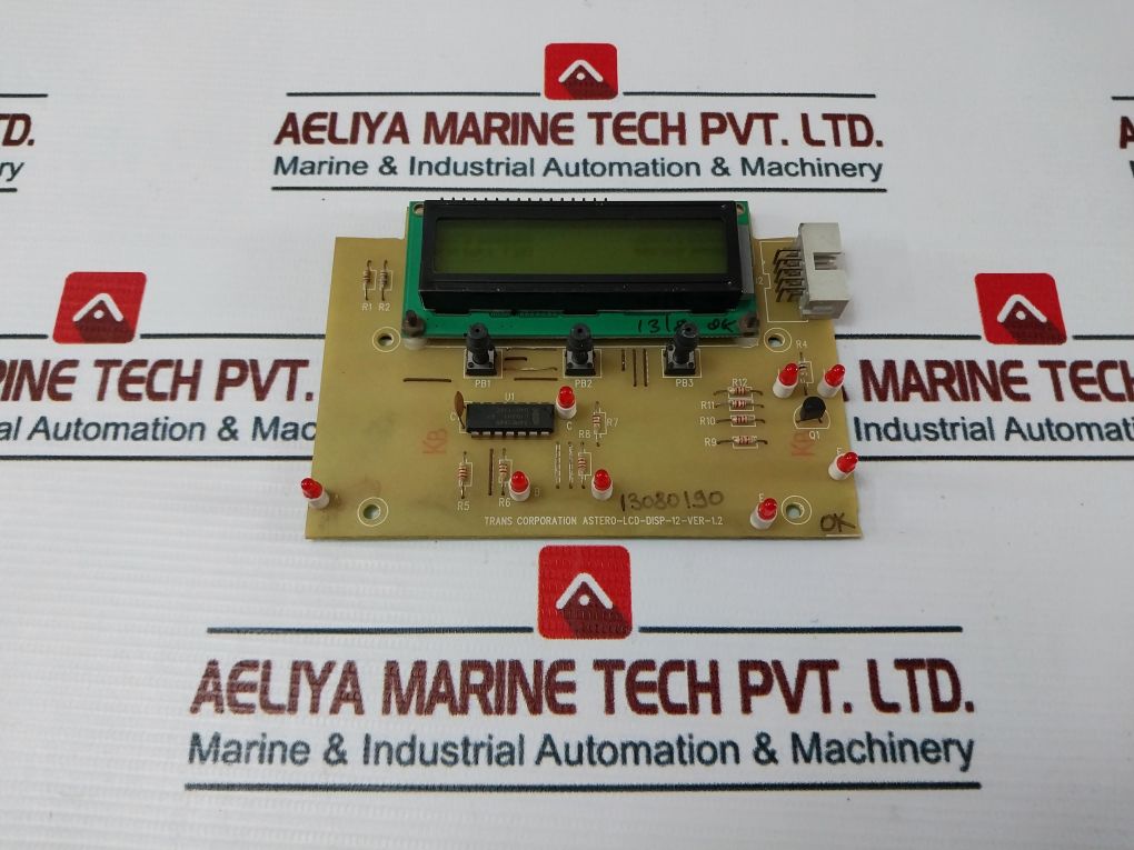 Trans Corporation Astero-lcd-disp-12-ver-1.2 Pcb Digital Circuit Board ...