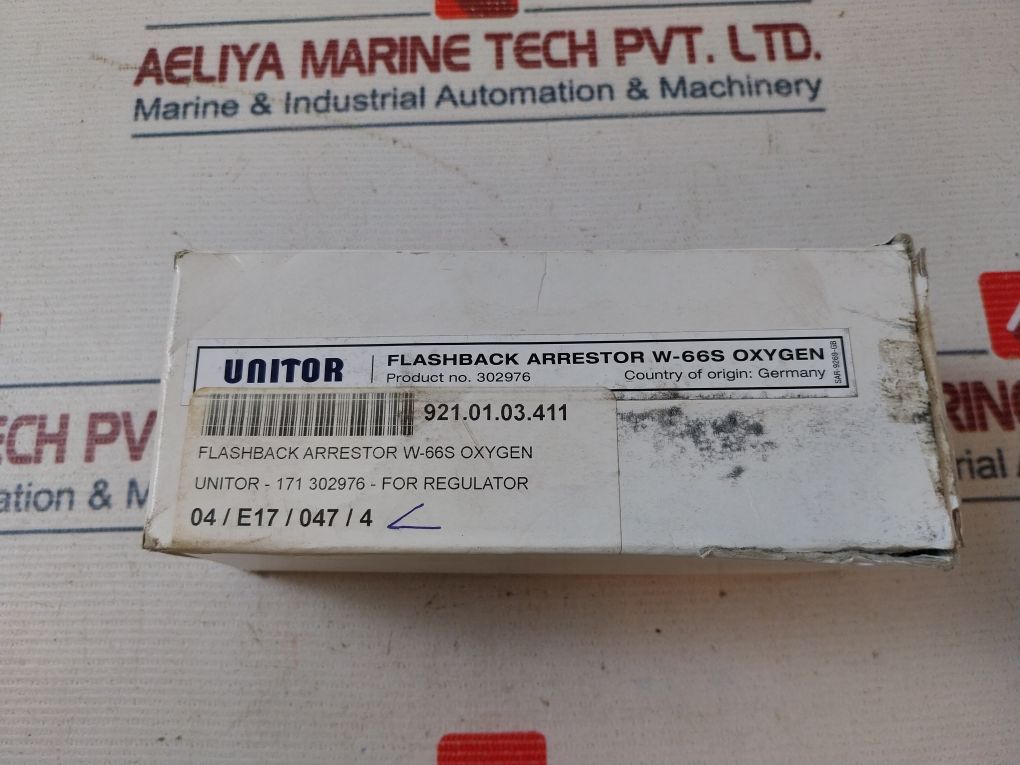 Unitor 302976 Automatic Flashback Arrestor W-66 S Oxygen – Aeliya ...