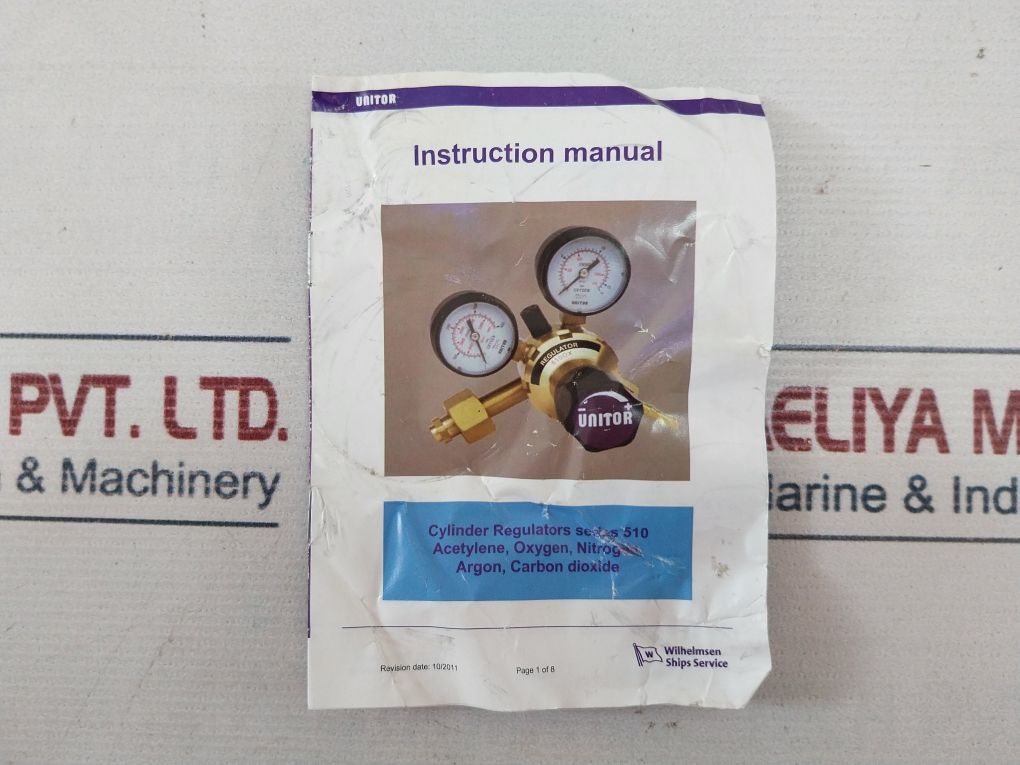 Unitor 510 Ar/Co2 Cylinder Regulator Series 510 – Aeliya Marine Tech