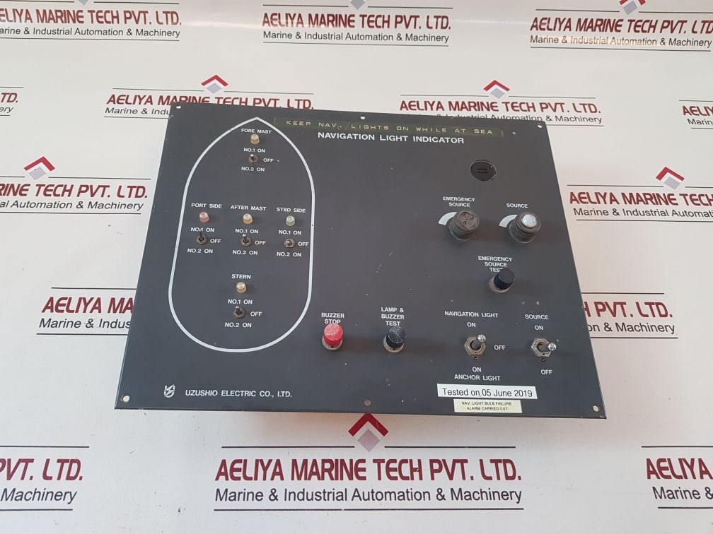 Uzushio electric 1056 navigation light indicator panel – Aeliya Marine ...