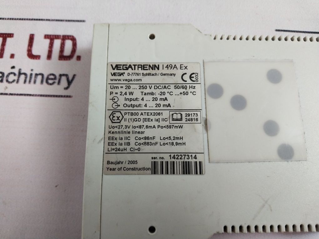 Vegatrenn 149A Ex Food Separator – Aeliya Marine Tech®