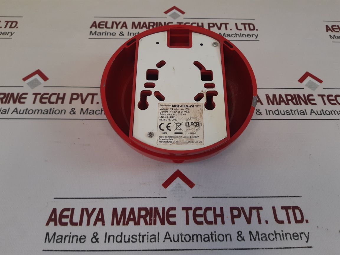 Vimpex Mbf-6Ev-24 Fire Alarm Bell – Aeliya Marine Tech