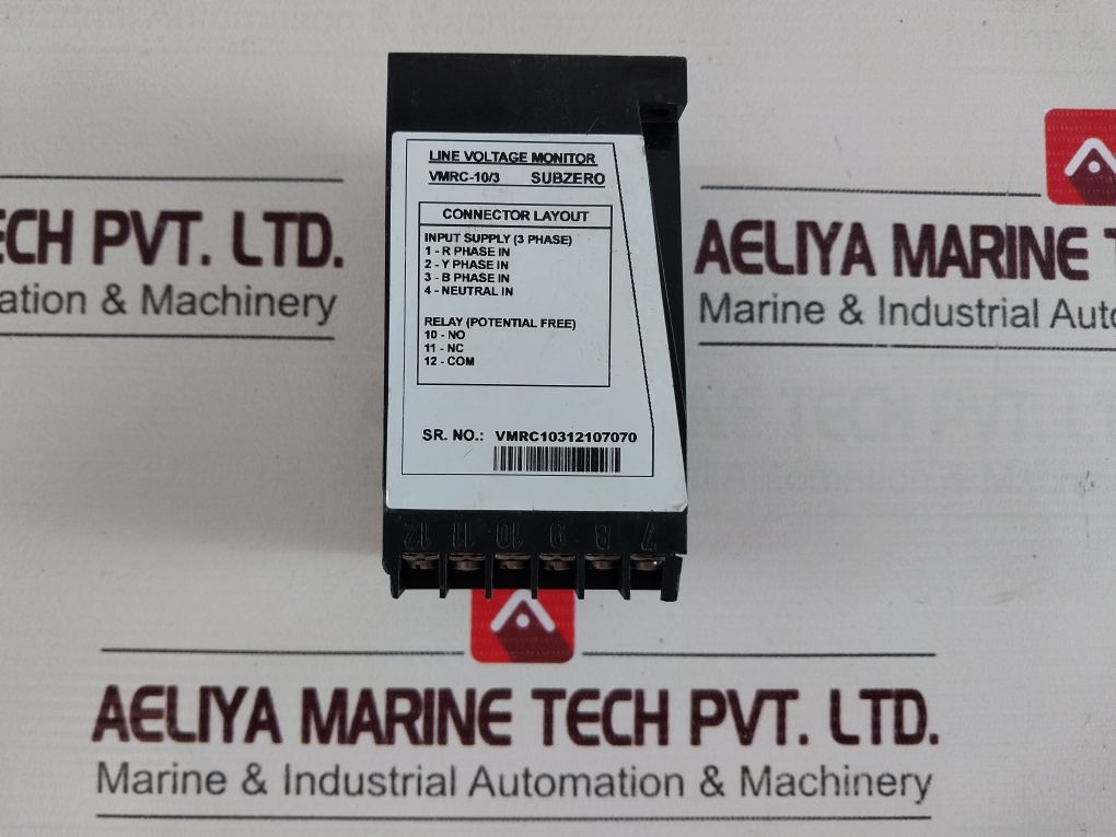 Subzero Vmrc-10/3 Three Phase Line Voltage Monitor – Aeliya Marine Tech