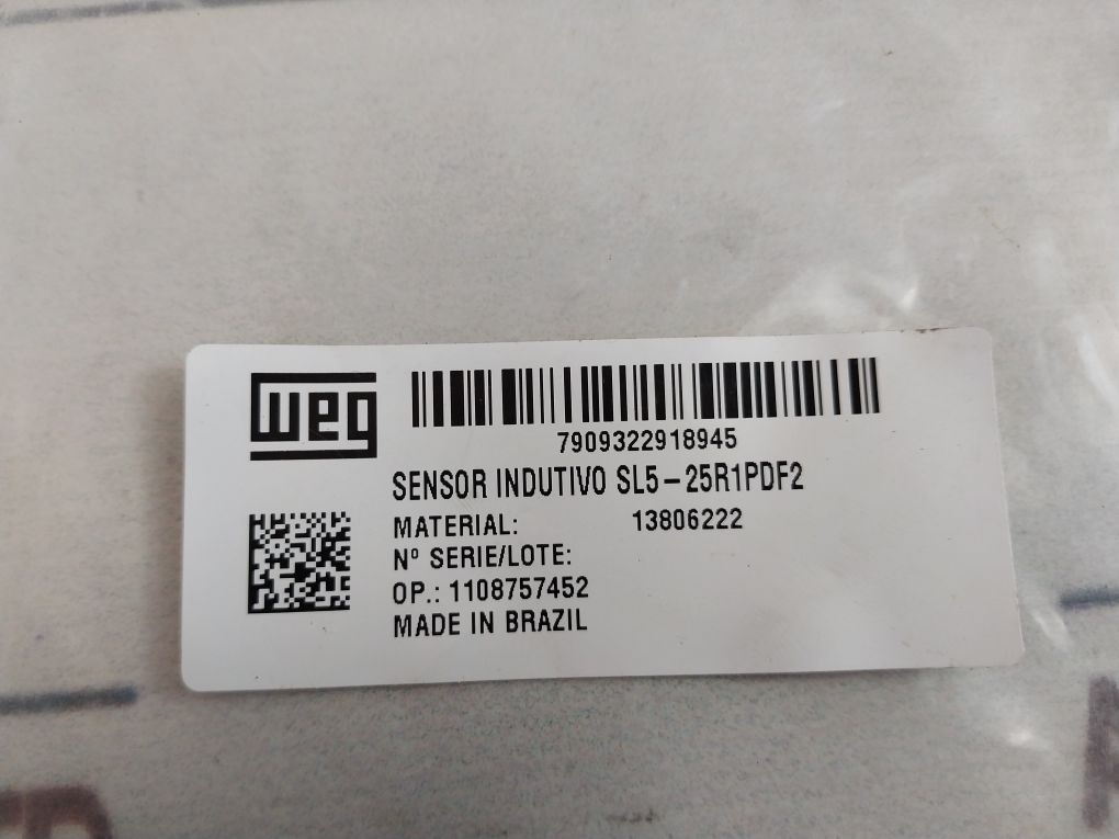 Weg Sl5-25R1Pdf2 Inductive Sensor – Aeliya Marine Tech®