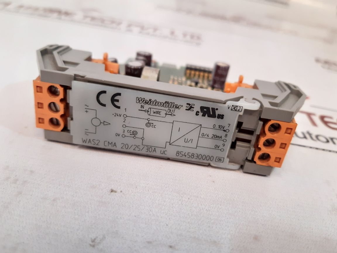 Weidmüller Was2 Cma 20/25/30A Uc Signal Conditioner Relay – Aeliya ...