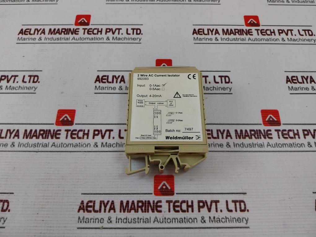Weidmuller 992093 2 Wire Ac Current Isolator 250V – Aeliya Marine Tech