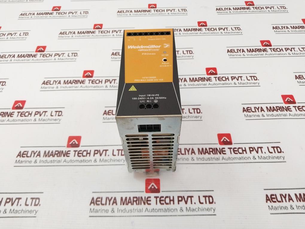 Weidmuller Pro Max 240W 24V 10A Switching Power Supply – Aeliya Marine Tech