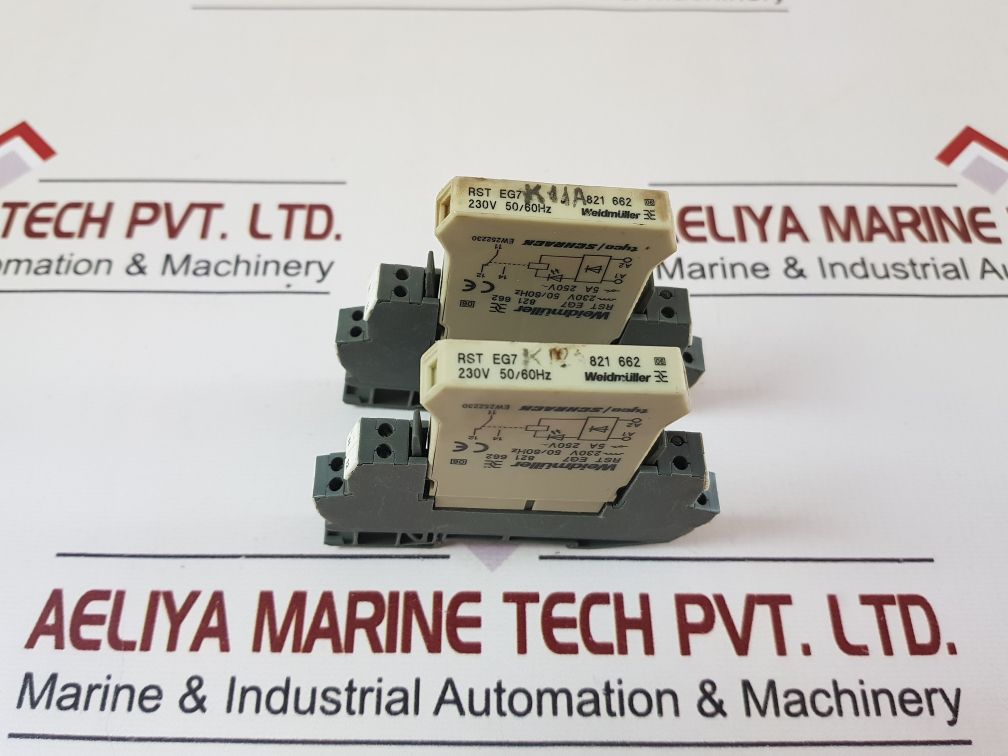 Set Of 2X Weidmuller Rst Eg7 Relay Coupler – Aeliya Marine Tech
