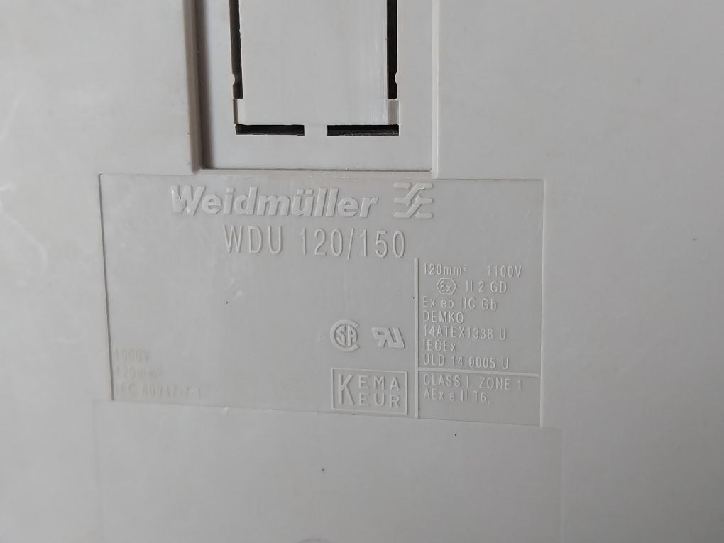 Weidmuller Wdu 120/150 Terminal Block – Aeliya Marine Tech