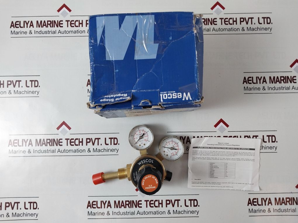 Wescol 0101-140 Single Stage Regulator Ss P 3.5 2G Se – Aeliya Marine Tech