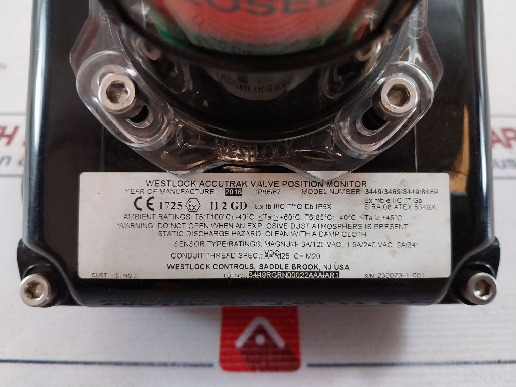 Westlock 3449Rgrn00022Aaa-ar1 Accutrak Valve Position Monitor – Aeliya ...