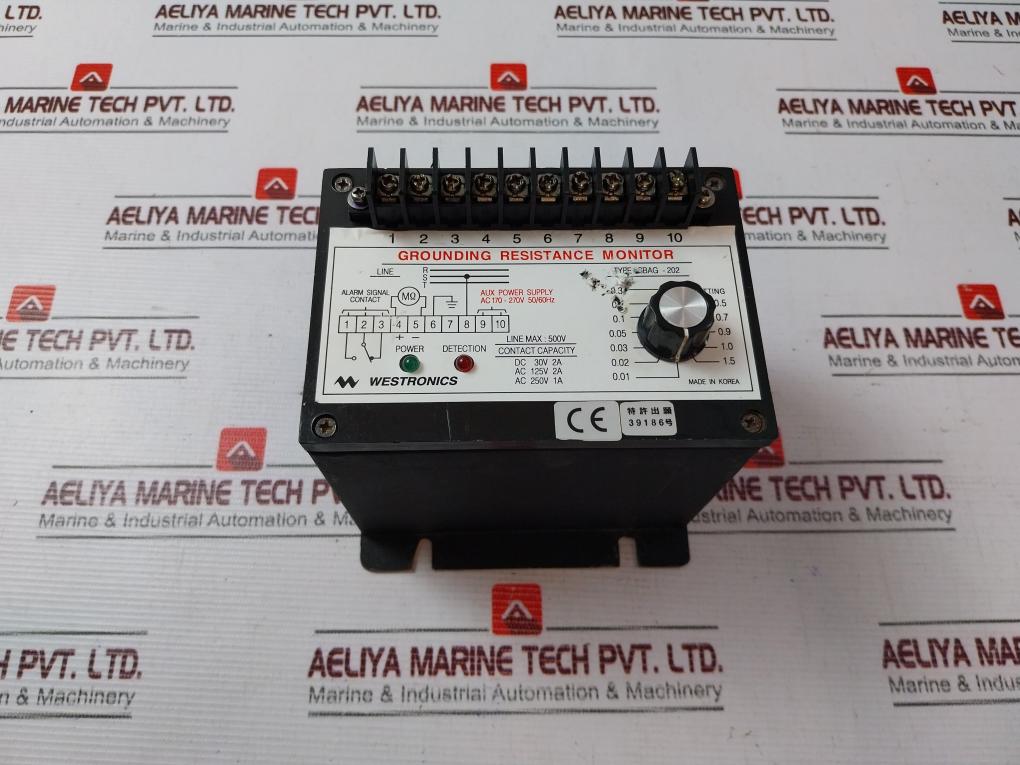 Westronics Sbag-202 Grounding Resistance Monitor Ac 170-270V 50/60Hz ...