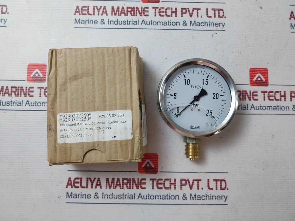 Wika En 837-1 Pressure Gauge W/Out Flange – Aeliya Marine Tech