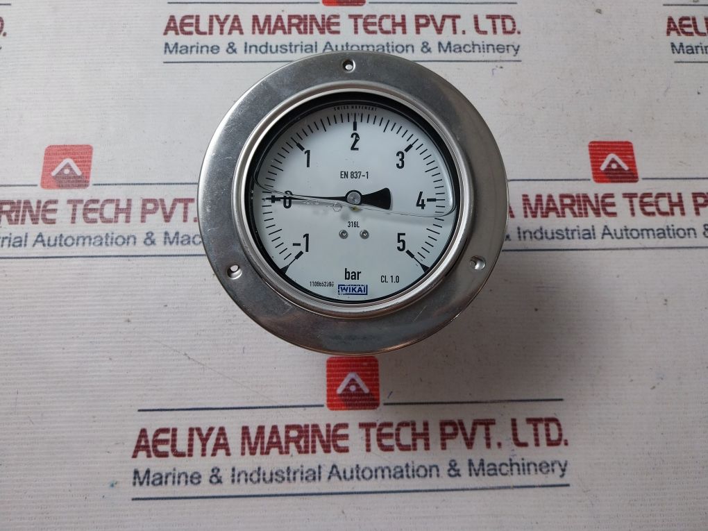 Wika En 837-1 Pressure Gauge -1 To 5 Bar – Aeliya Marine Tech