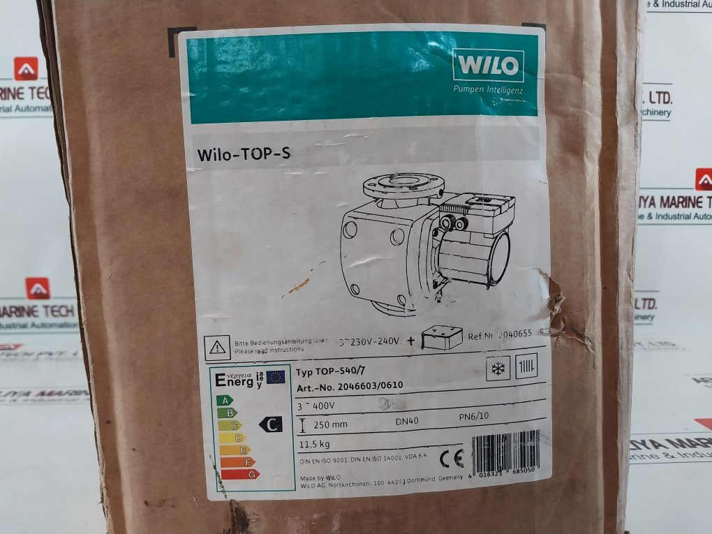 Wilo Top-s40/7 Power Pump 2072130/0602 Class F 60Hz – Aeliya Marine Tech
