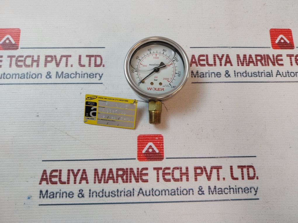 Woler Nbr 14105-1 Pressure Gauge 0-2000 Psi – Aeliya Marine Tech