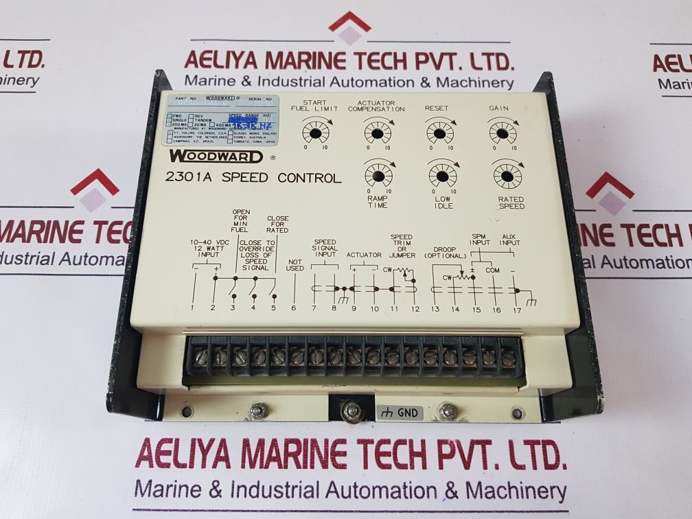 Woodward 2301A Speed Control 9905 131 G – Aeliya Marine Tech