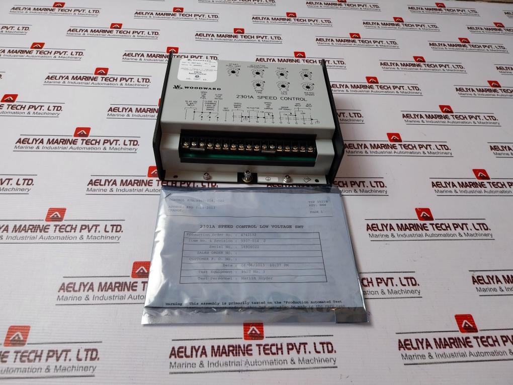 Woodward 2301A Speed Control 9907-014 Rev J 10-40Vdc – Aeliya Marine Tech
