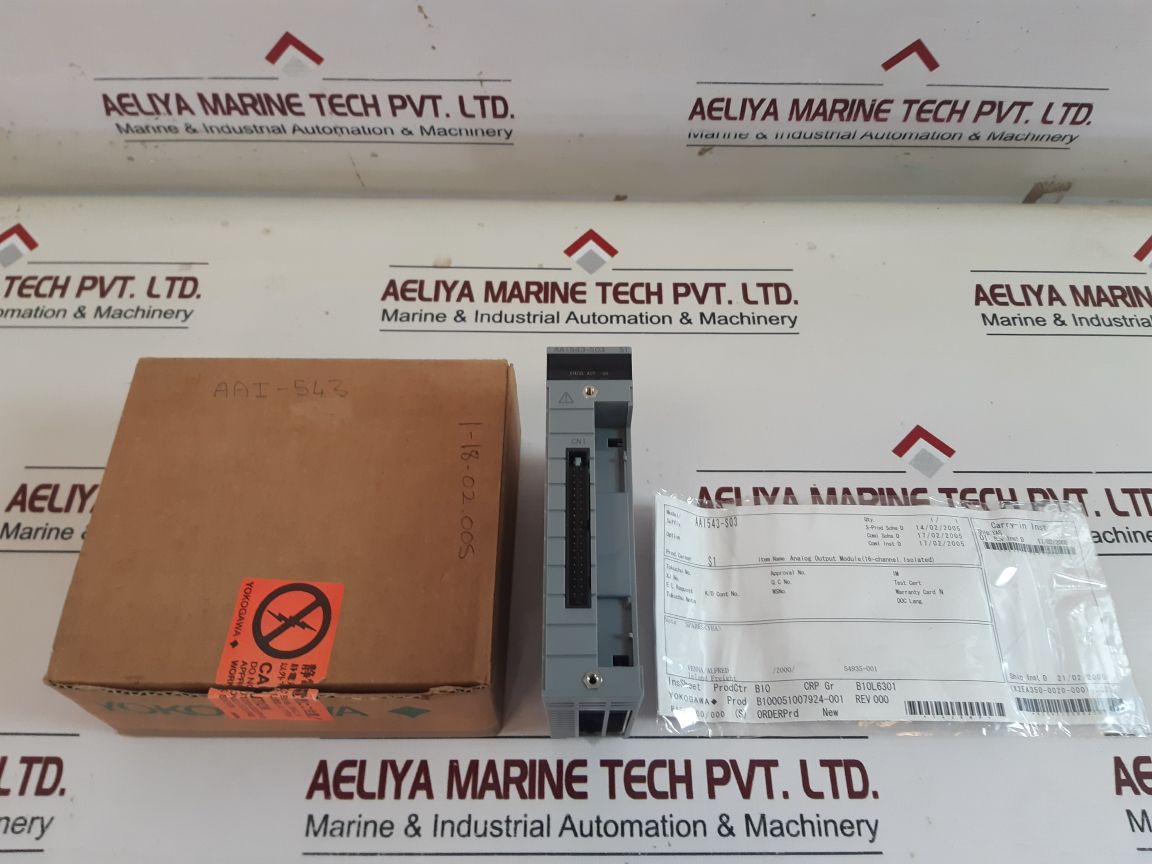 Yokogawa Aai543-s03 Style: S1 Analog Output Module – Aeliya Marine Tech