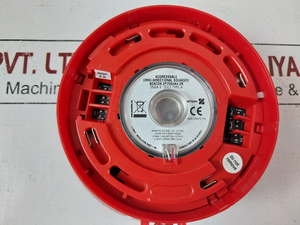 Ziton Zp755Hav-2R Addressable Omni-directional Sounder/Beacon – Aeliya ...